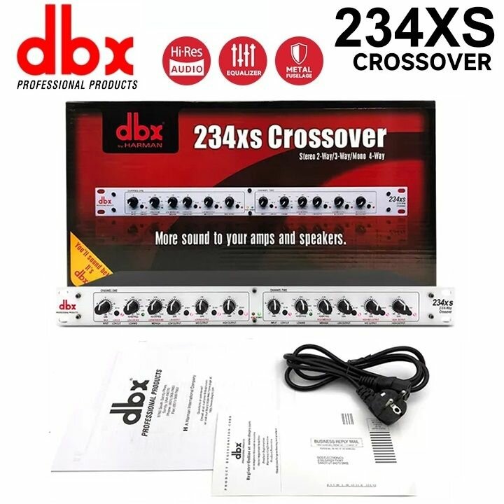 DBX 234XS Сабвуфер электронный кроссовер, 3-х частотный аудиопроцессор