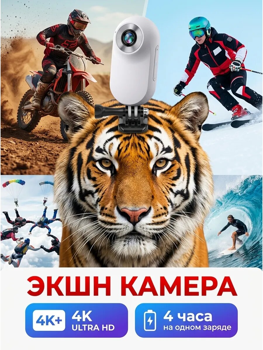 Экшн камера на шлем мотоцикла