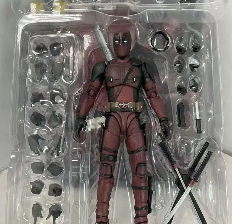 Фигурка коллекционная шарнирная Дэдпул 2 Deadpool 2, ПВХ, 16 см, для возраста 14+ — фото 1