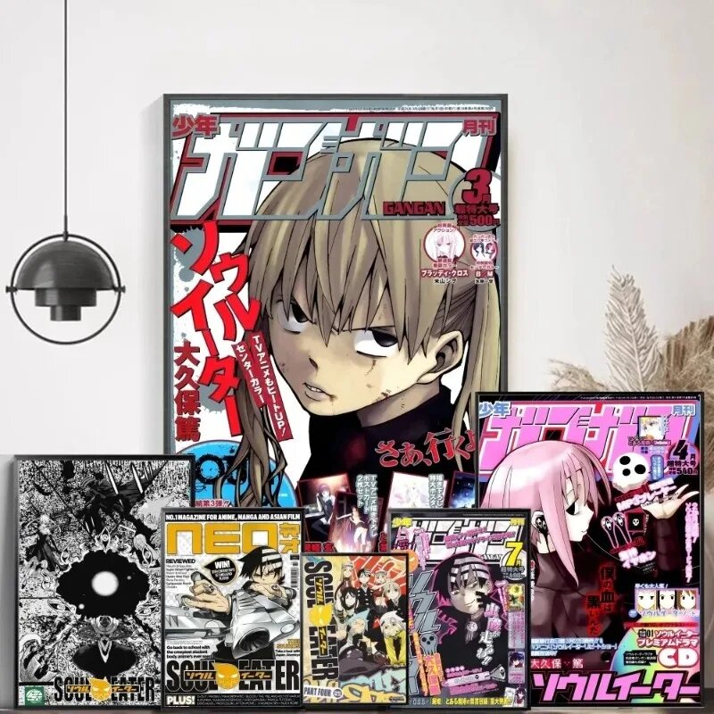 Bandai S-Soul E-Eater Аниме Постер Розовый, K3-175-2, 40x50cm Frameless — фото 1