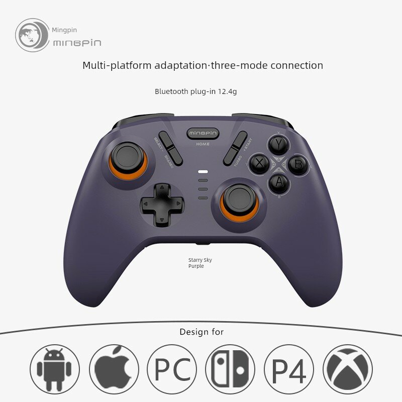 Беспроводной игровой контроллер для PS3/4, планшета и ноутбука — Сияющая фиолетовая
