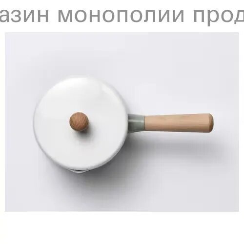 Кастрюля эмалированная 2 л зеленая с крышкой для индукции и газа — фото 1