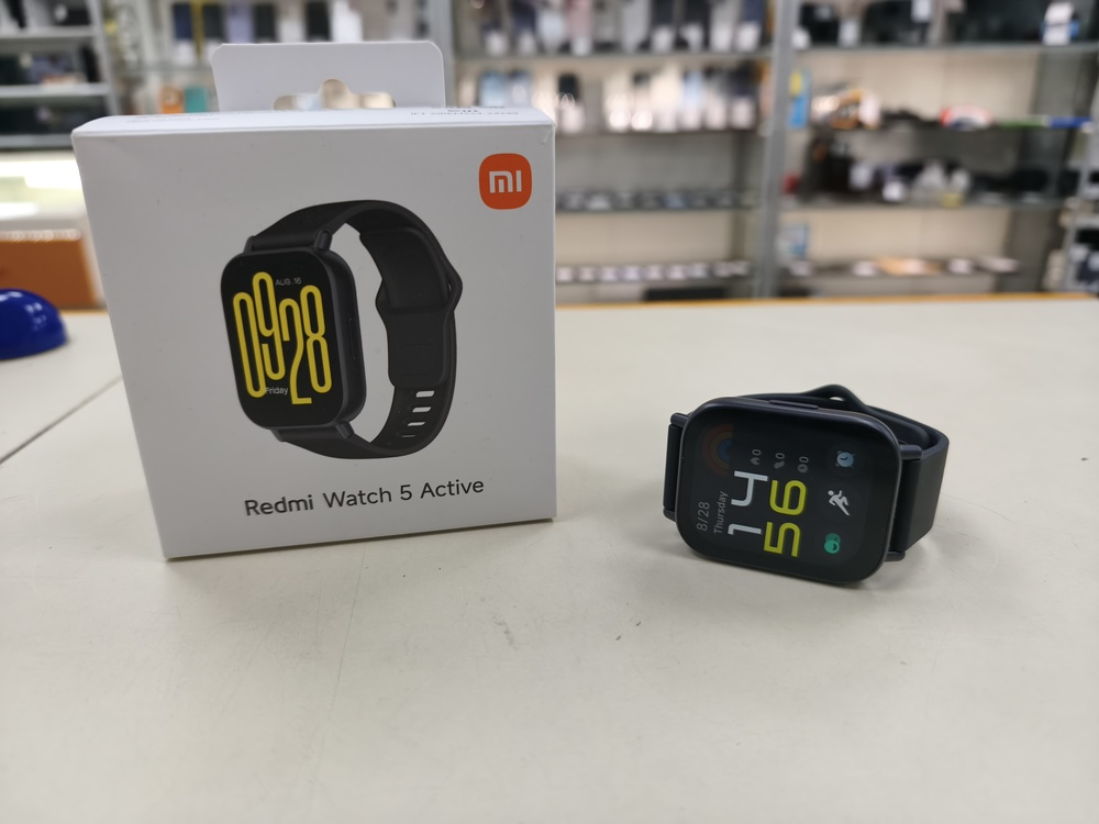 Смарт-часы Xiaomi Redmi Watch 5 Active Midnight Black полуночные черные, Б/У, Уценка