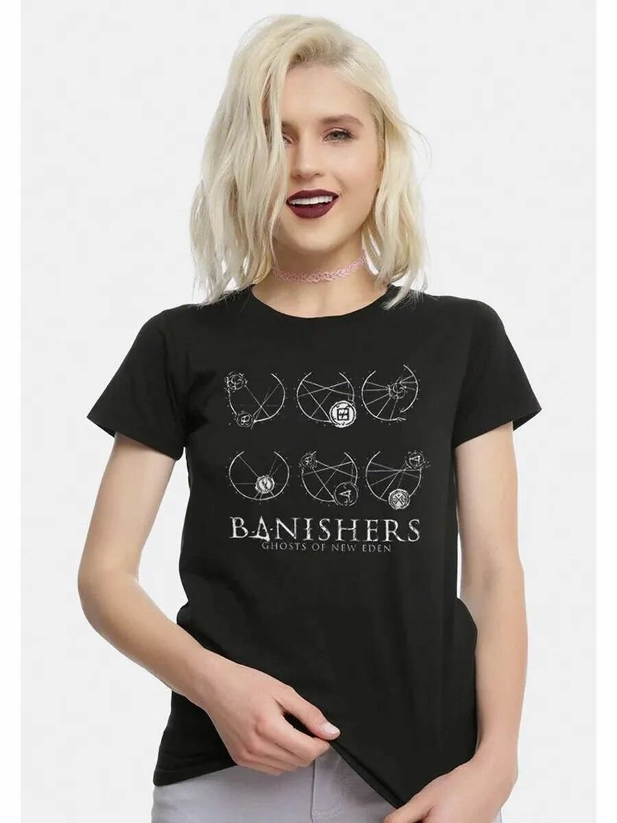 Футболка Banishers: Ghosts of New Eden / Изгоняющие / Женская Черная 2XL
