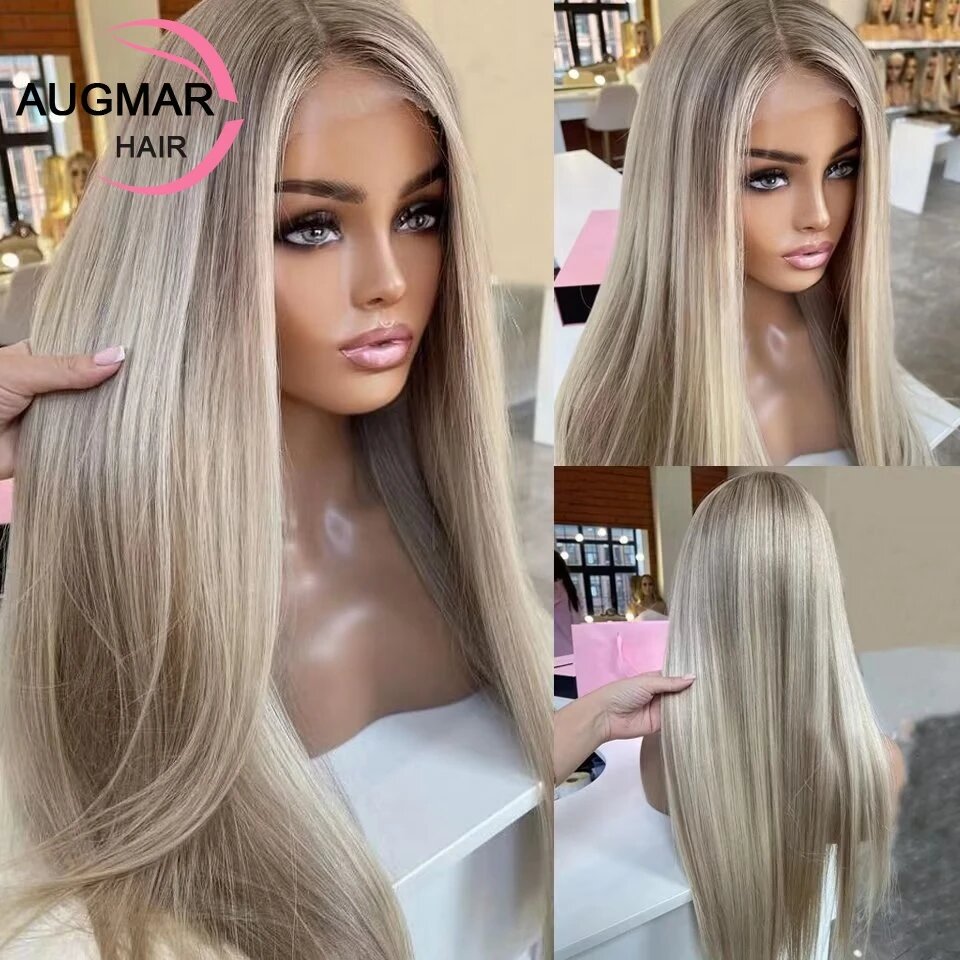 Парик прямые русые 13x6, 10 дюймов, 150%