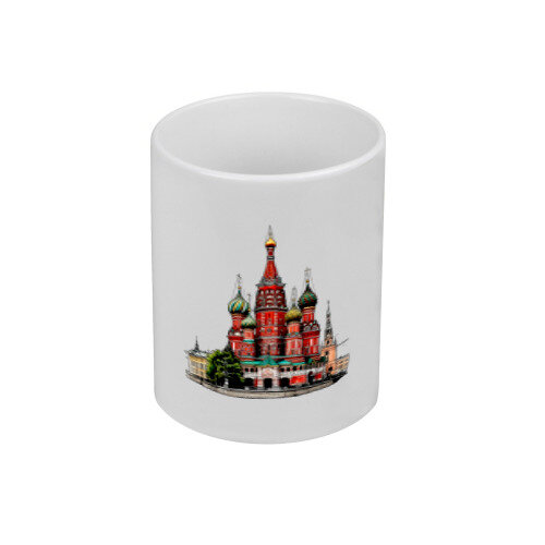 Кружка «Собор василия блаженного в москве» (белый)