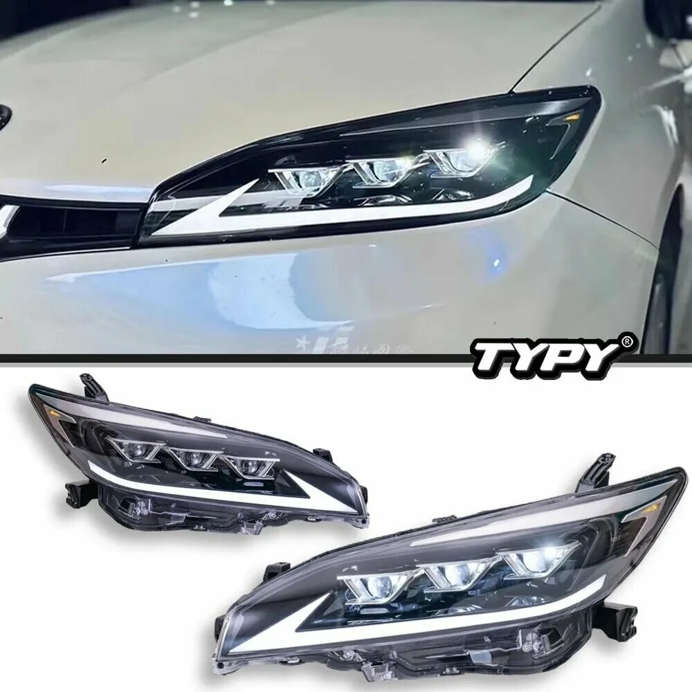 Фары автомобильные, 2 шт, арт. Автомобильные фары для Toyota Wish 2009-2015 LED автомобильные лампы