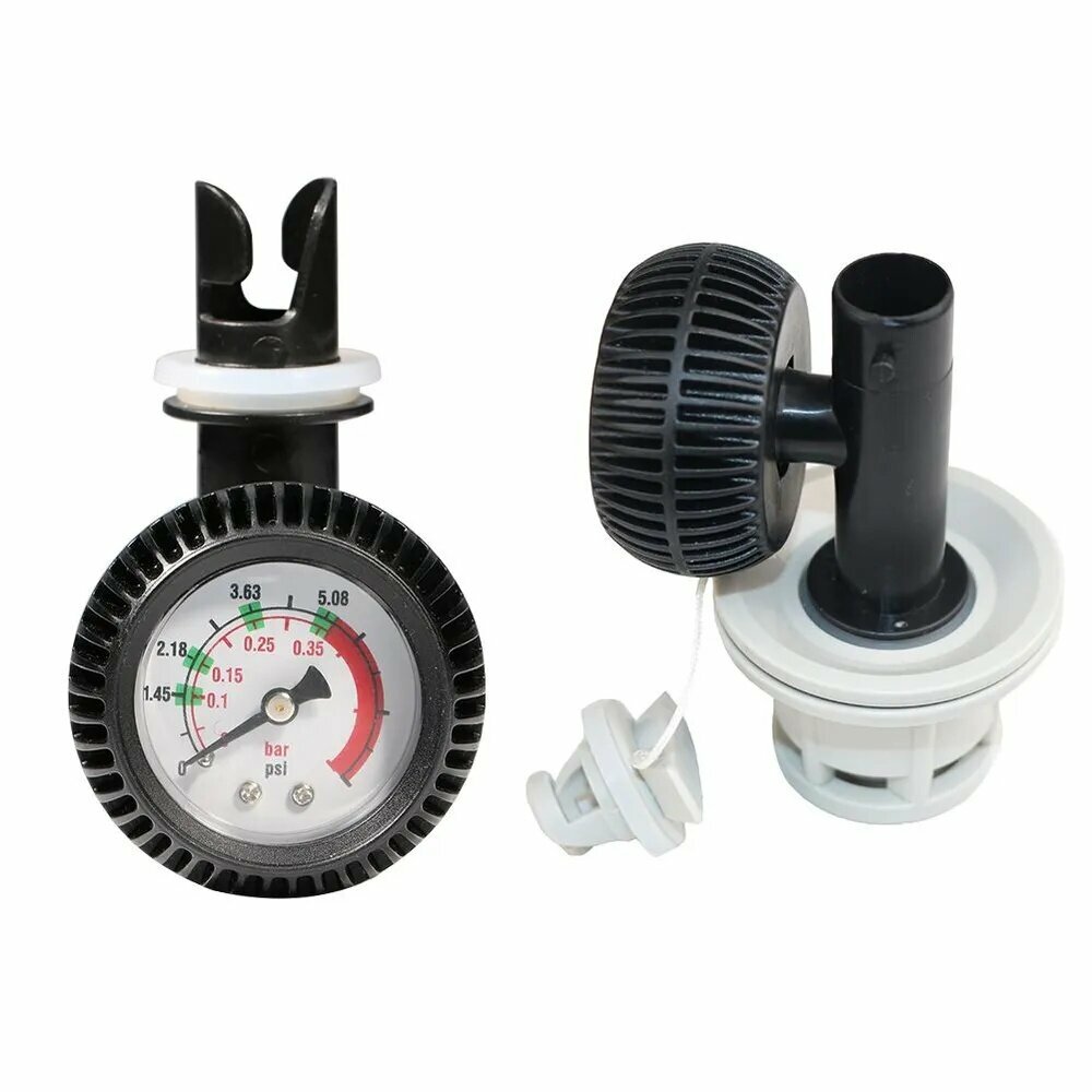 Манометр для надувных лодок, черный, 5 PSI, размеры 95 60 60 мм