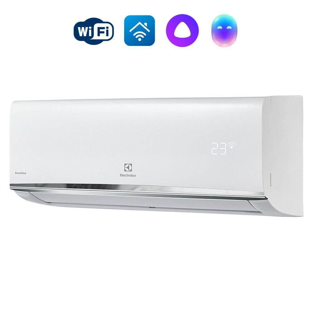 Сплит-система Electrolux Smartline EACS-12HSM/N8_V2, до 35м, Класс А, I-FEEL, 4D поток, 4 скорости, от 28дБ, каталитический фильтр, гарантия 5 лет, WI-FI опция — фото 1