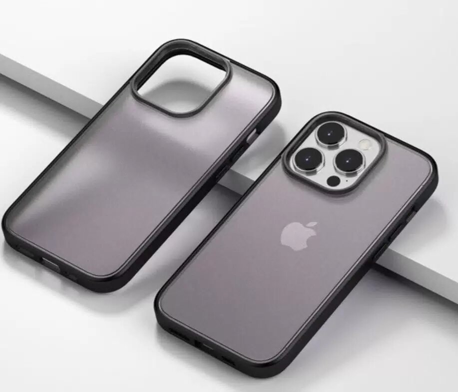 Чехол Gurdini "ShockProof Series", для iPhone 14 Pro Max, ударопрочный, фиолетовый, матовый