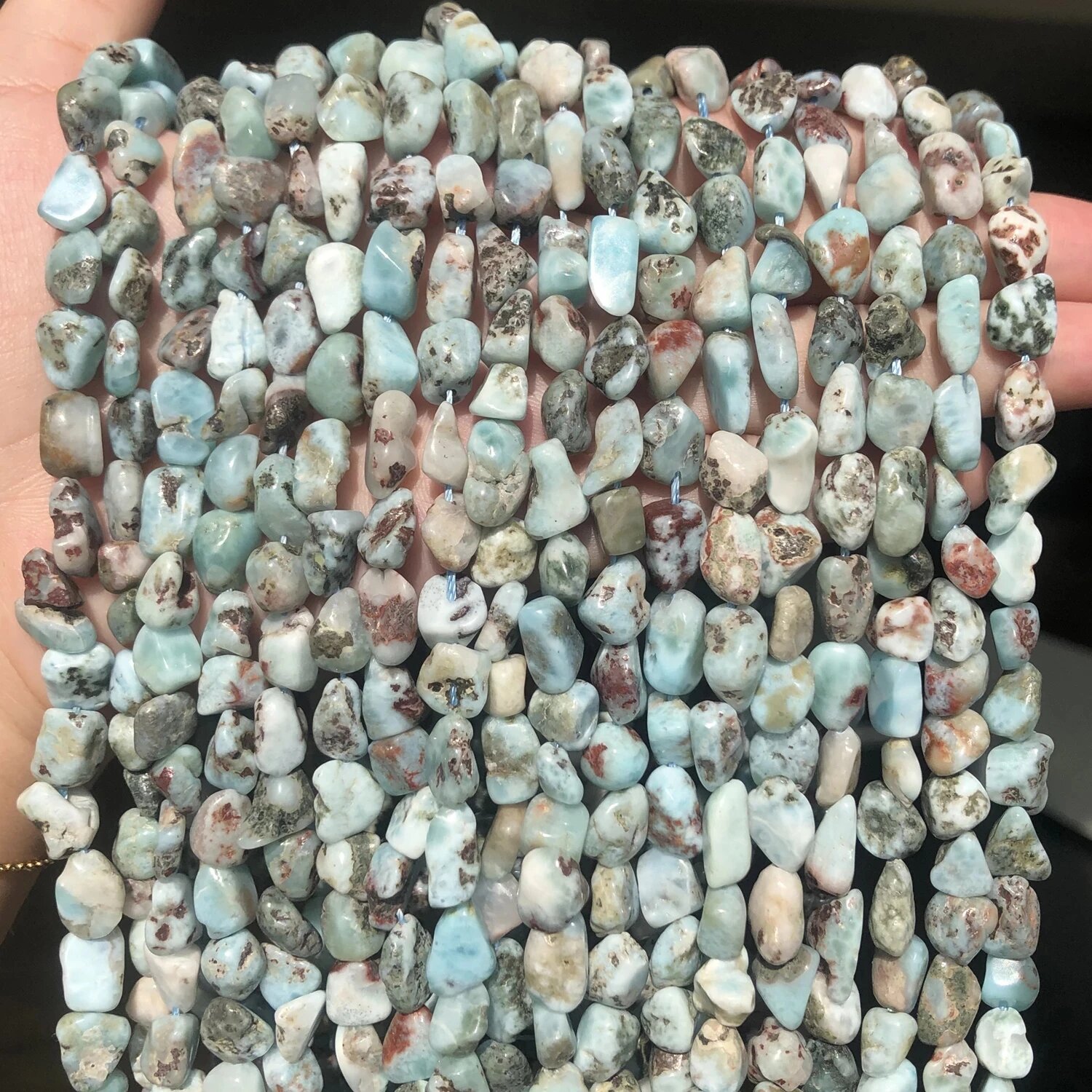 Бусины из розового опала и лунного камня 60 шт TTUIJI larimar
