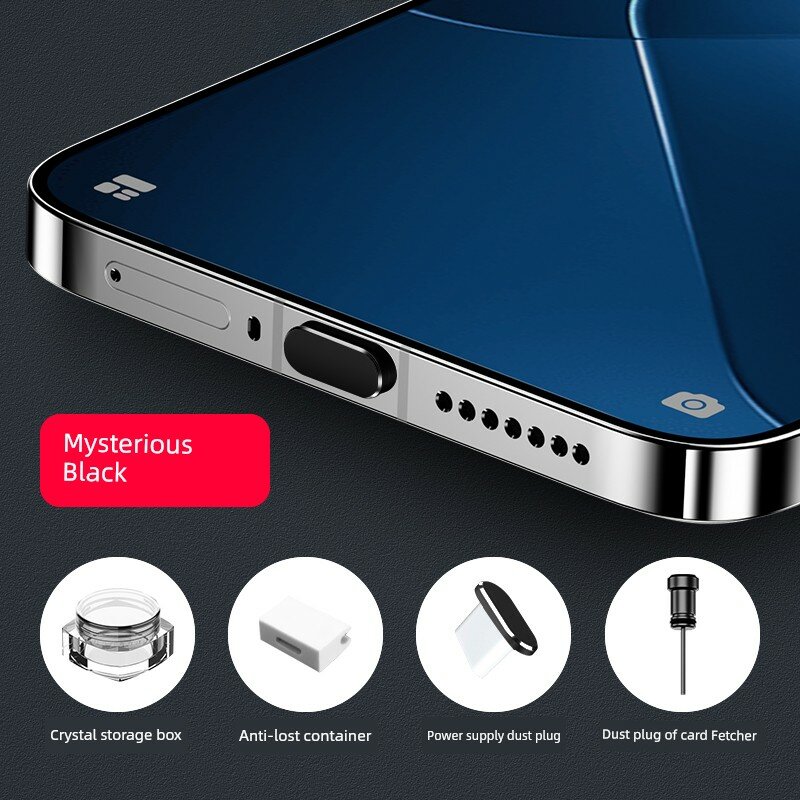 Red Magic 10 Pro черный металлический пыльцевой пробка комплект для аксессуаров телефона