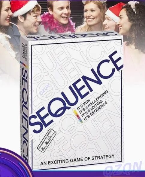 Настольная игра Sequence Maze/Fancy Backgammon, для компании, из картона, 2-12 игроков