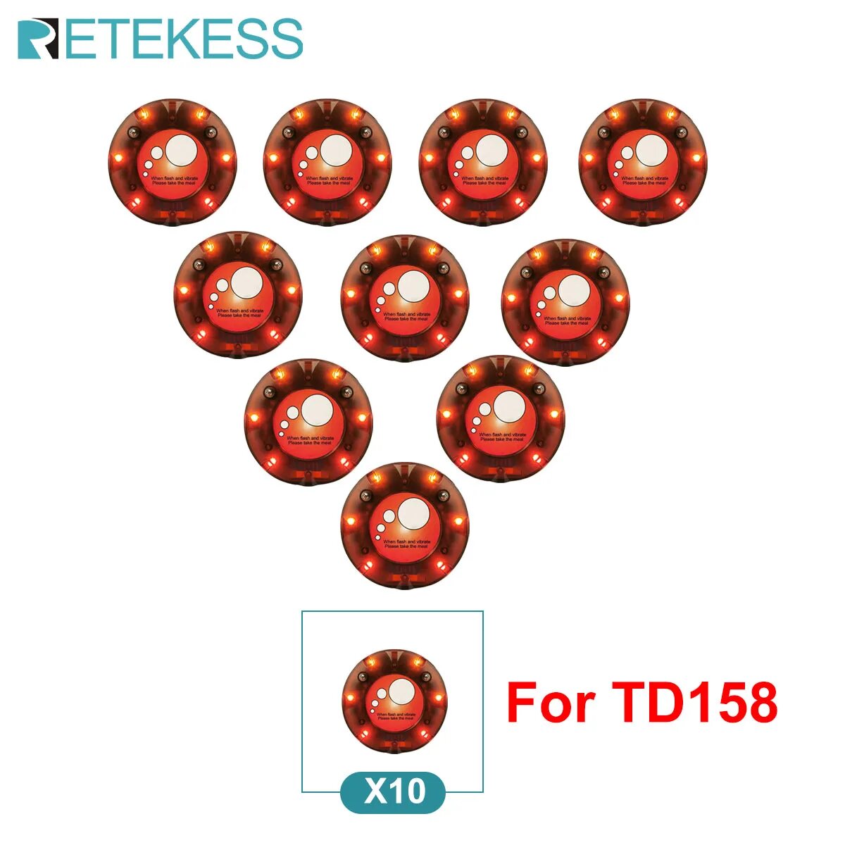 RETEKESS TD158: 10 водонепроницаемых пейджеров