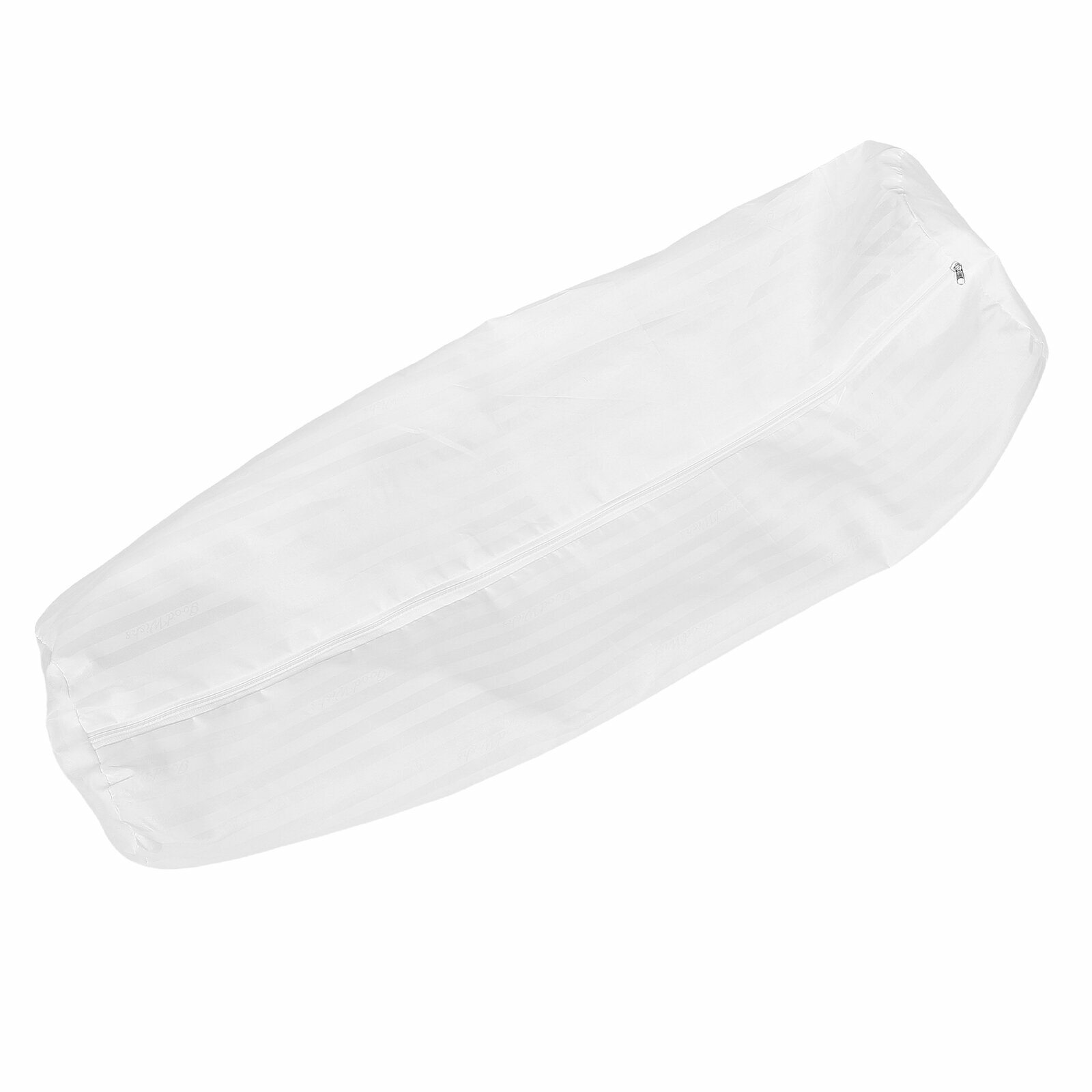 Белый цилиндрический чехол для валиков из ткани с молнией для дома