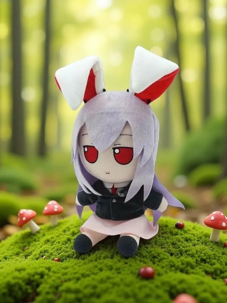 Аниме Мягкие Игрушки TouHou Project Fumo Reisen Udongein Inaba / Рейзен Удонгейн Инаба Игрушка Антистресс 20CM