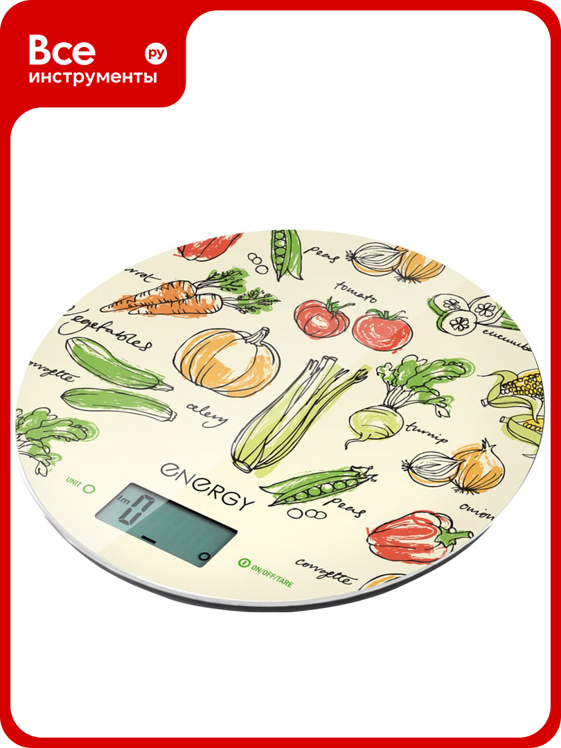 Кухонные электронные весы ENERGY EN-403 круглые 101233