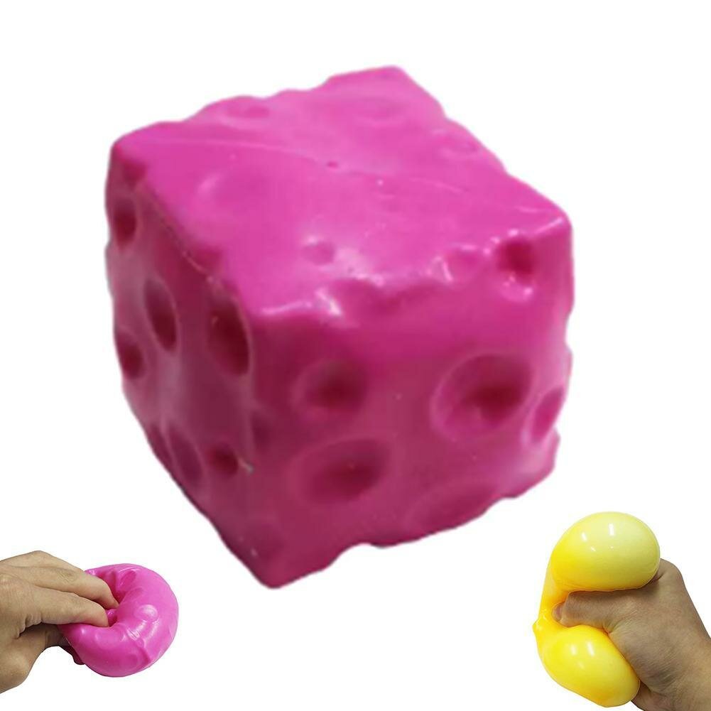 Игрушка для снятия стресса Сырный батут с медленным отскоком