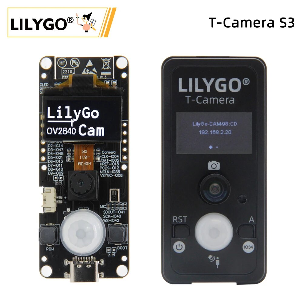 LILYGO® T-Camera S3 HD камера 2MP Base OV5640
