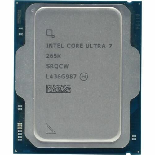 Процессор Intel Core Ultra 7 265K OEM (AT8076806412) - LGA 1851, 8P x 3.9 ГГц, 12E x 3.3 ГГц, L2 - 36 МБ, L3 - 30 МБ, 2 х DDR5-6400 МГц, Intel Graphics, TDP 250 Вт