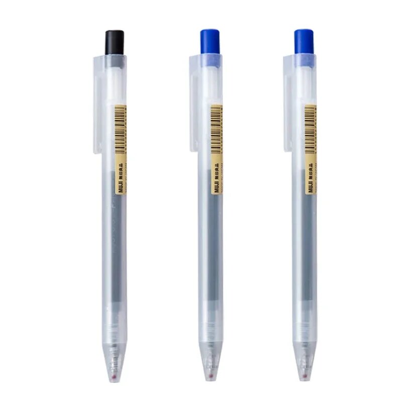 Гелевая ручка MUJI 0,5 мм, 3 шт, Цвет: 3 PCS F