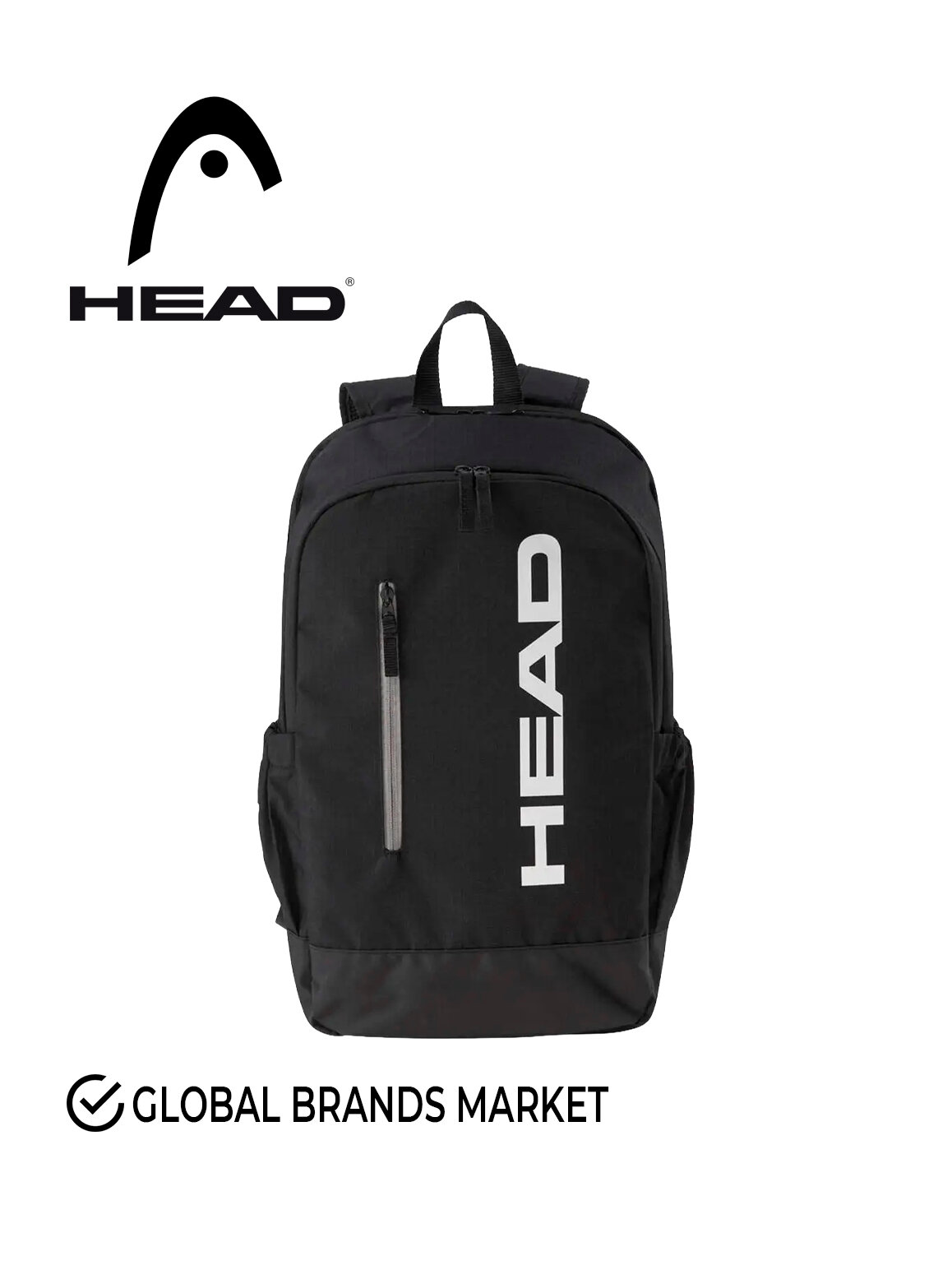 Рюкзак HEAD Backpack 17L теннисный/спортивный/городской/туристический/повседневный, черный