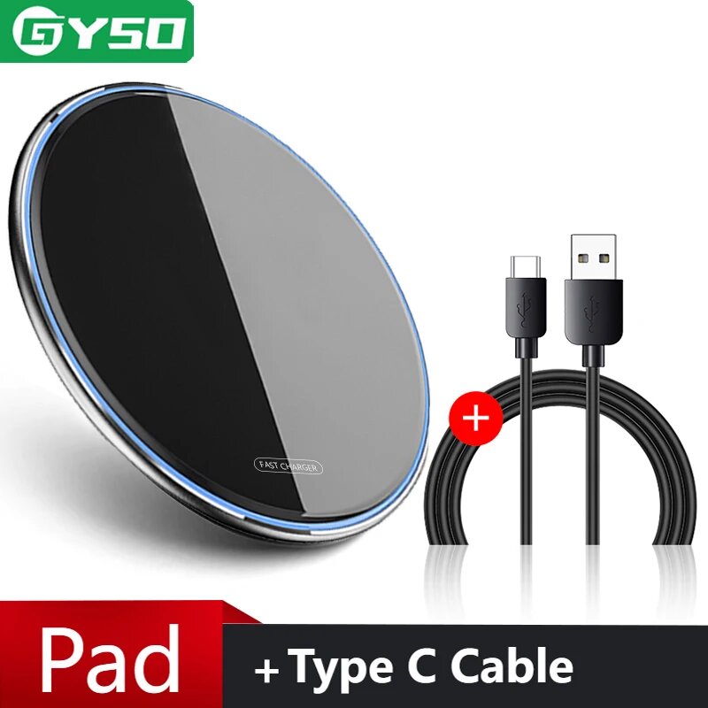 Беспроводная зарядка GYSO Pad + Type C Cable, Black