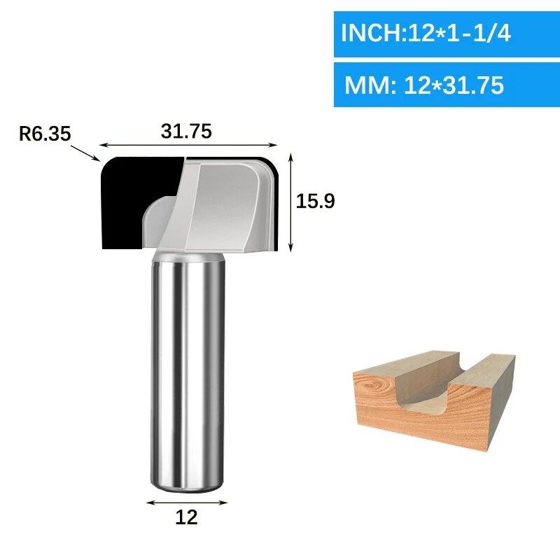 Фреза Vsharp PCD 12x31.75 для дерева