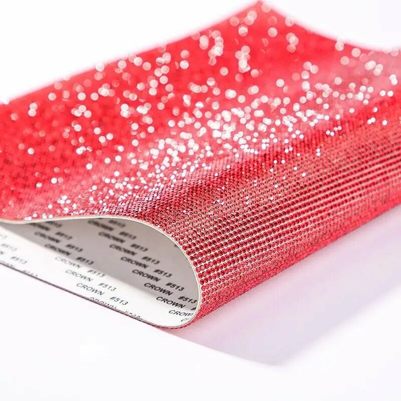 Наклейка со стразами DIY Arts 12x20 см Красный, 1535153