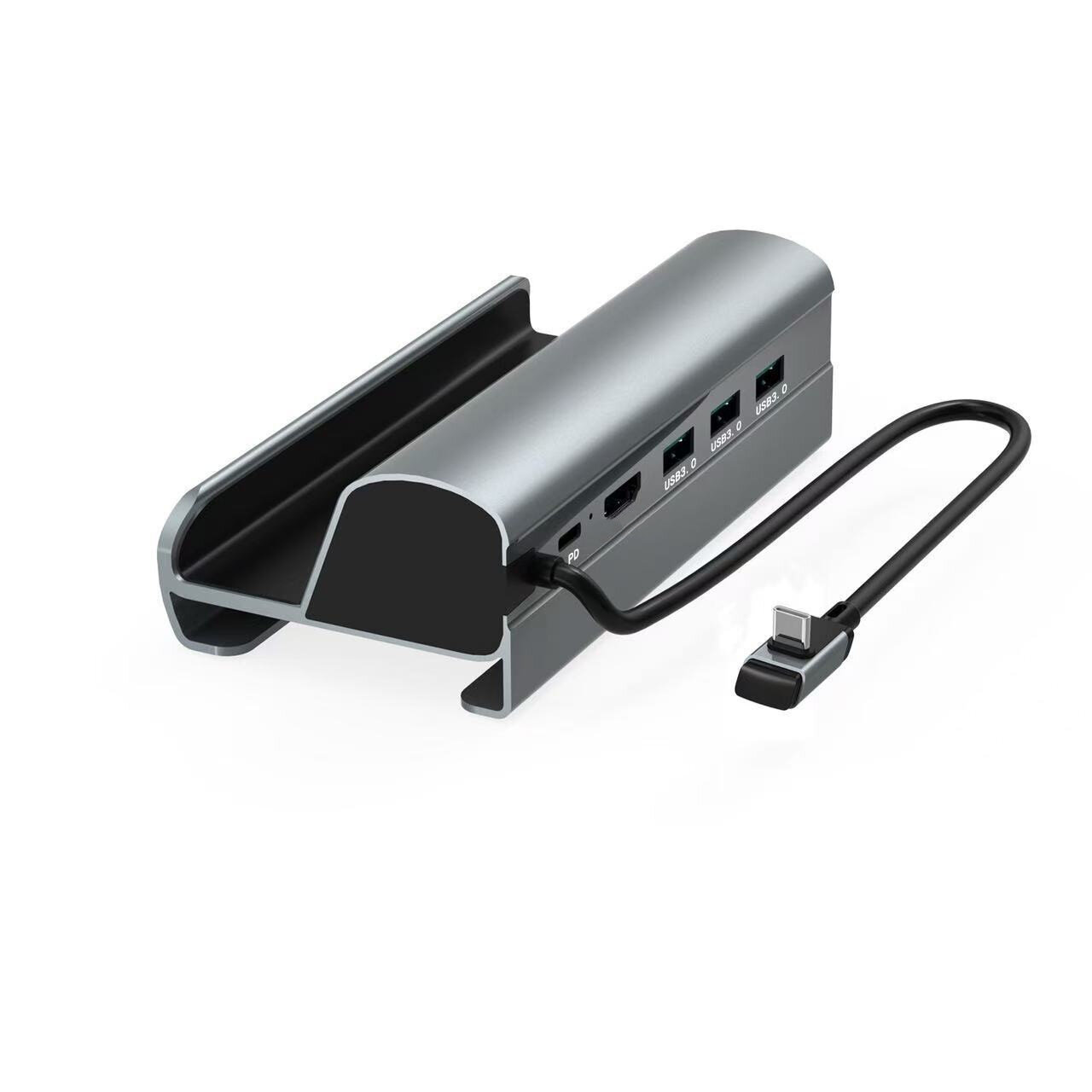 Док-станция для Steam Deck с HDMI 4K, Gigabit Ethernet и быстрой зарядкой через USB-C, универсальный хаб для игровых консолей