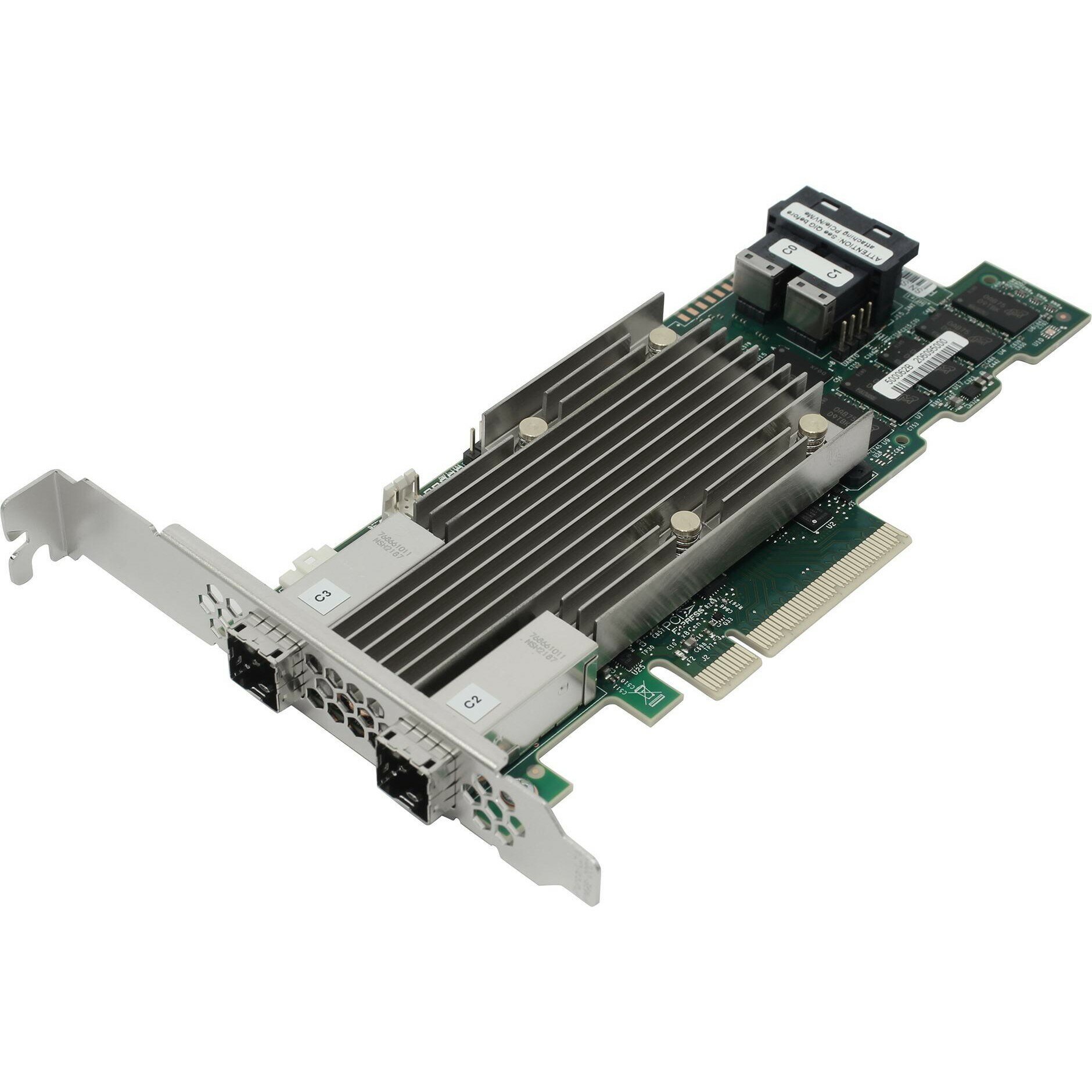 Broadcom Сетевое оборудование 05-50031-00 Плата контроллера LSI MegaRAID SAS9480-8i8e PCI-E 3.1 x8, LP SGL SAS 12G, RAID 0, 1, 5, 6, 10, 50, 60,