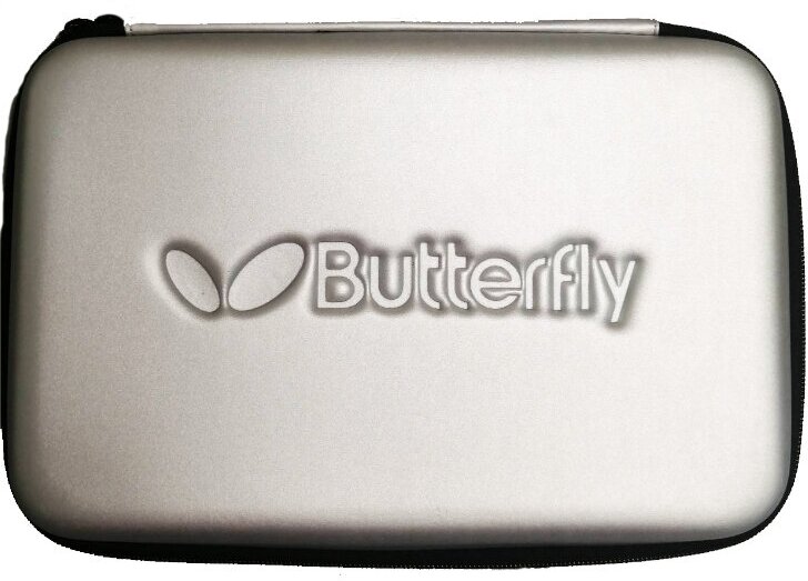 Чехол для ракеток, кейс для ракеток Butterfly, серебристый, для настольного тенниса