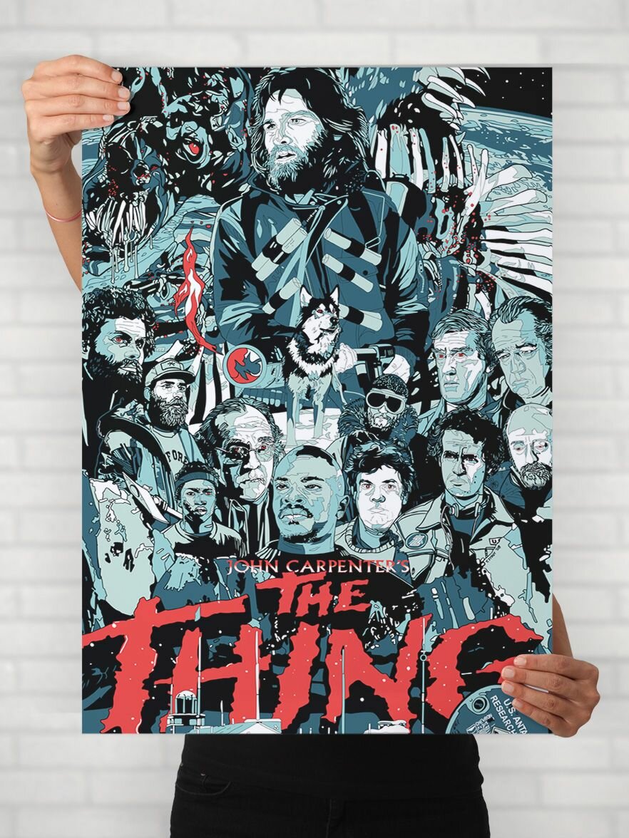 Плакат на стену для интерьера Нечто (The Thing 1) - Постер по фильму, кино, хоррору формата А1 (60x84 см)