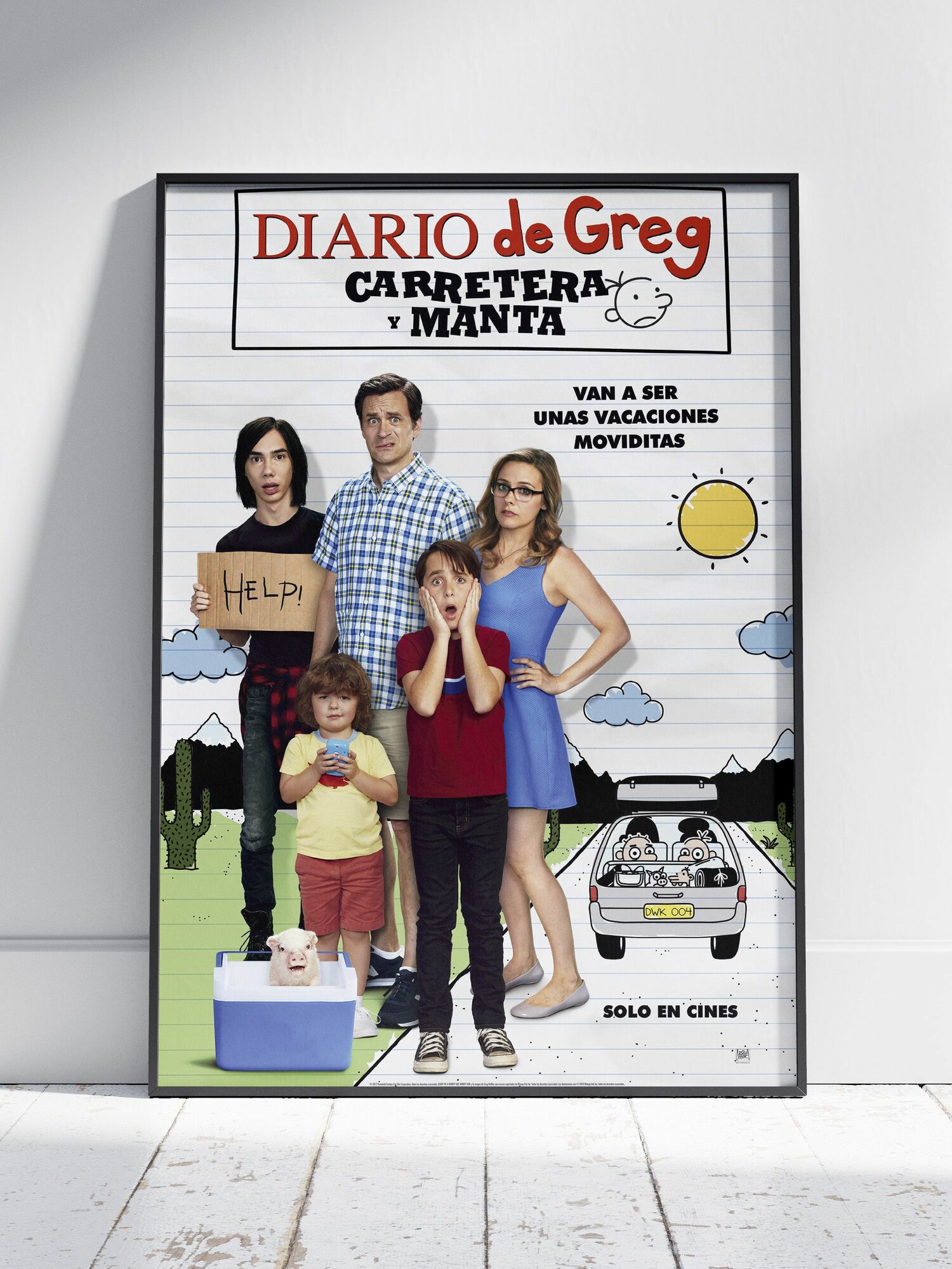 Плакат на стену для интерьера Дневник слабака (Diary Wimpy Kid 4) - Постер по фильму кино формата А3 (30x42 см)