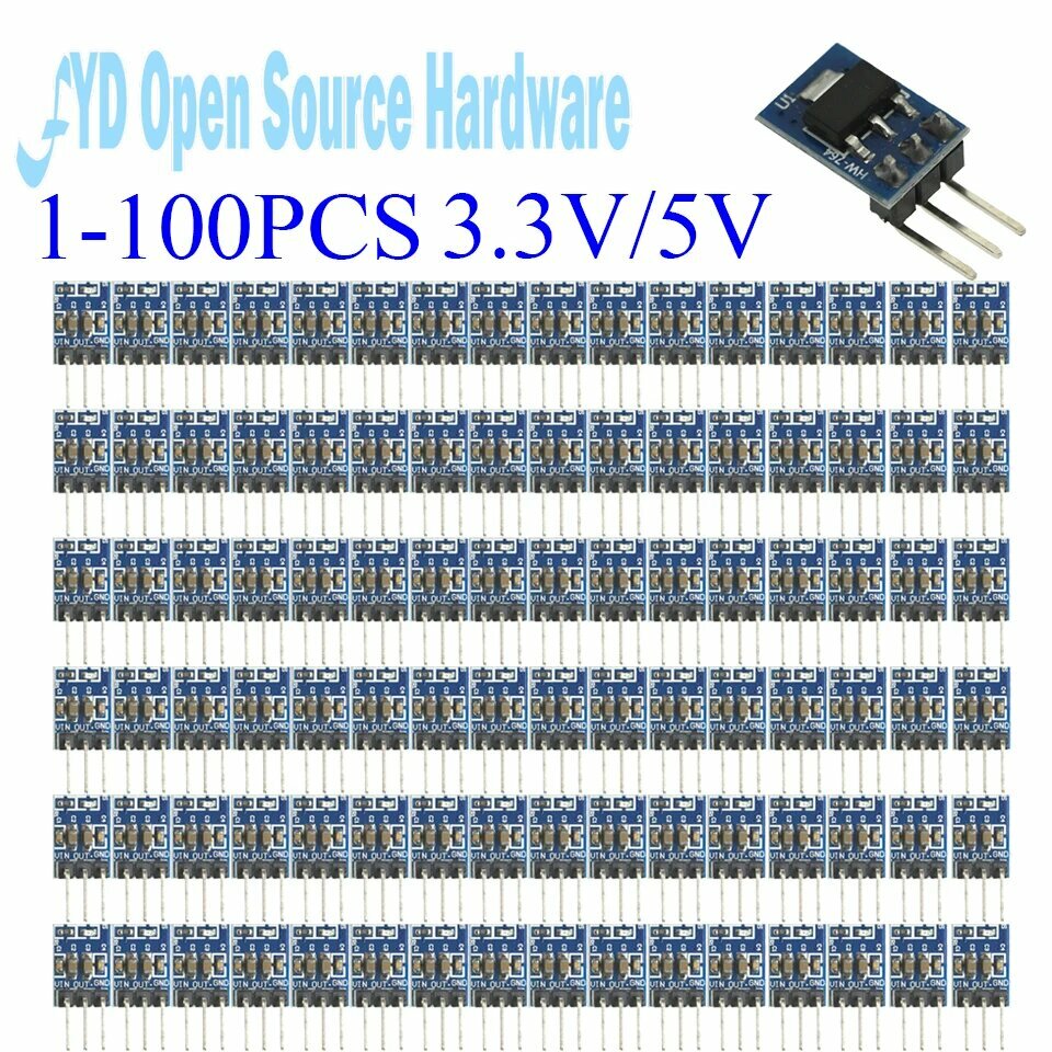 Модуль понижающий AMS1117-3.3В 5V 800мА 50шт Arduino