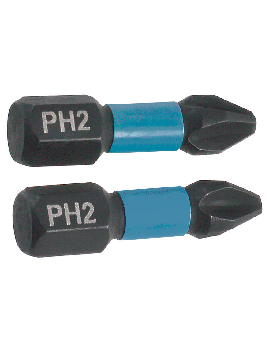 Бита (насадка) Makita PH2 Impact, 25 мм, C-form, 2 шт.