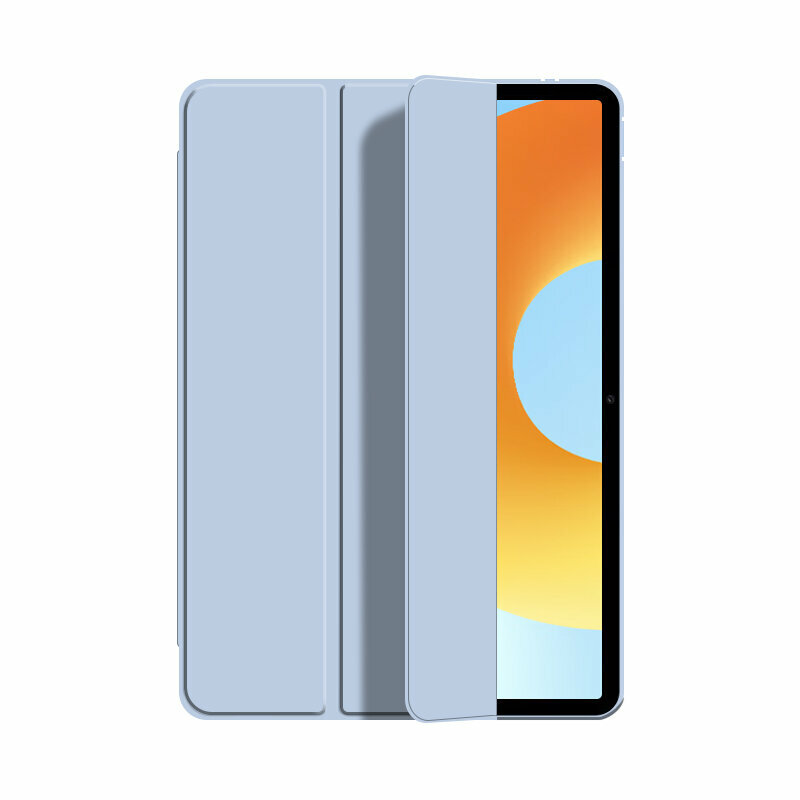 Huawei MatePad 11,5 дюйма 2024 Чехол BTK/BTKR-W00 из жидкого силикона, ледяной синий, устойчивый к загрязнениям, в