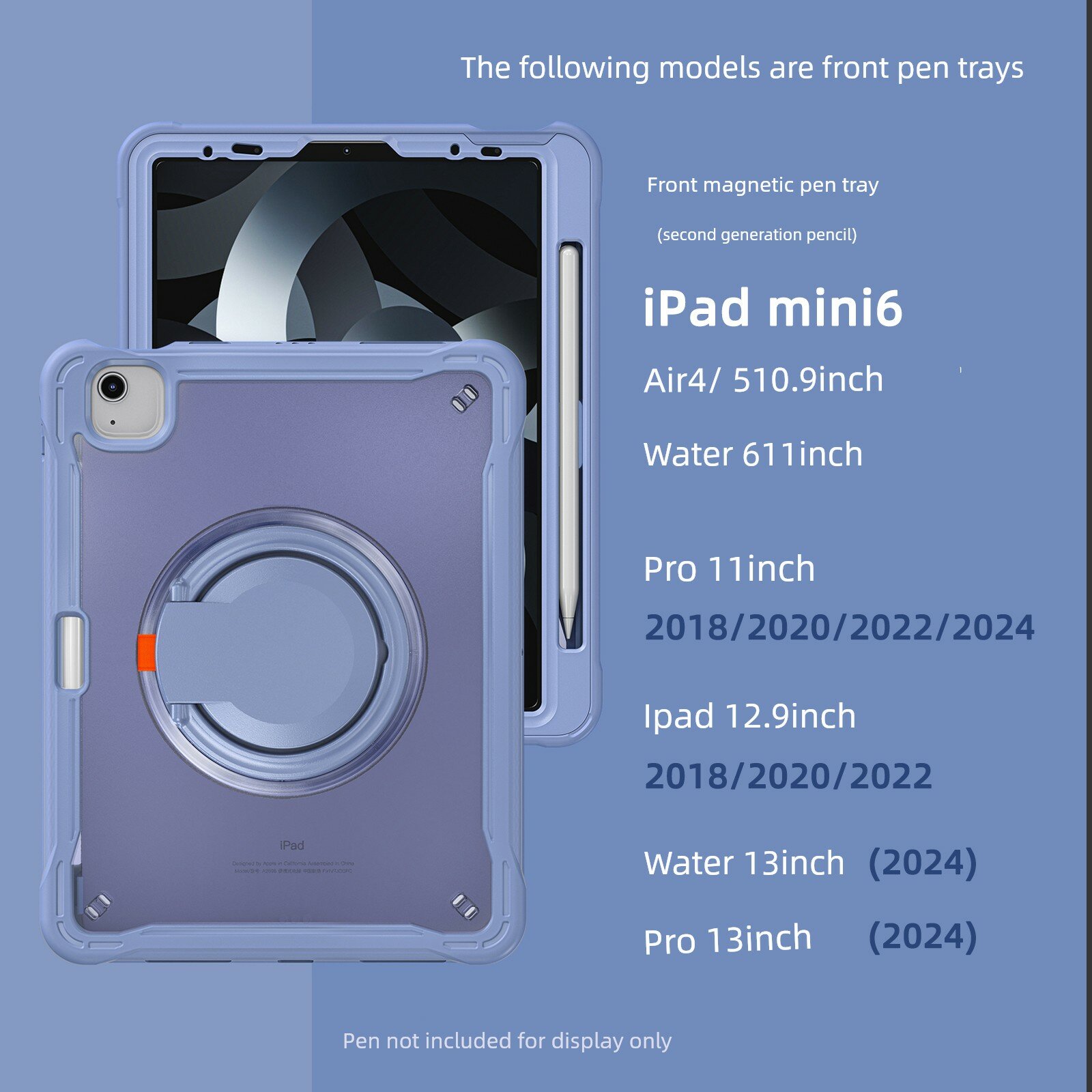 Прозрачный защитный чехол для iPad, легкий защитный чехол pro 11, 8-го, 7-го, 5-го поколений, mini6, air5, детский