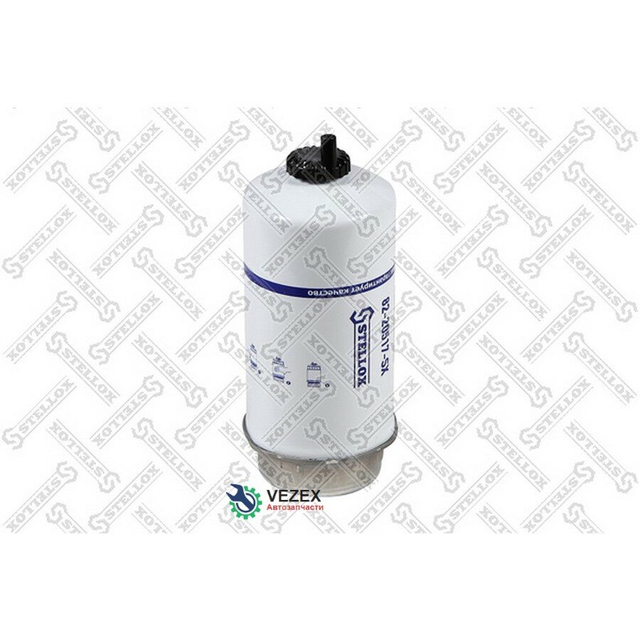 STELLOX 8220517SX 82-20517-SX_фильтр топливный вторичный D88.9 H187.3 сепаратор со сливомIveco, STELLOX 8220517SX