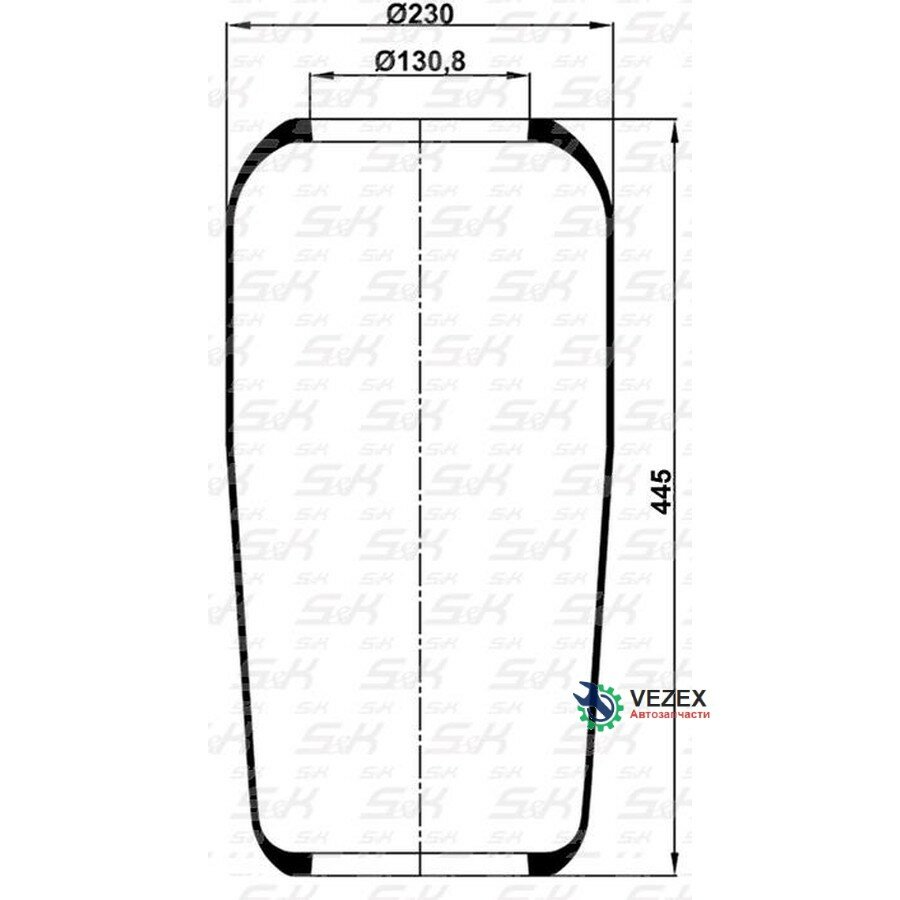 S&K SK-1885-01 Подушка пневматическая