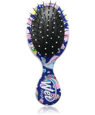 Расческа Wet Brush Mini Detangler Happy Hair Fantasy, разноцветный, 1 шт