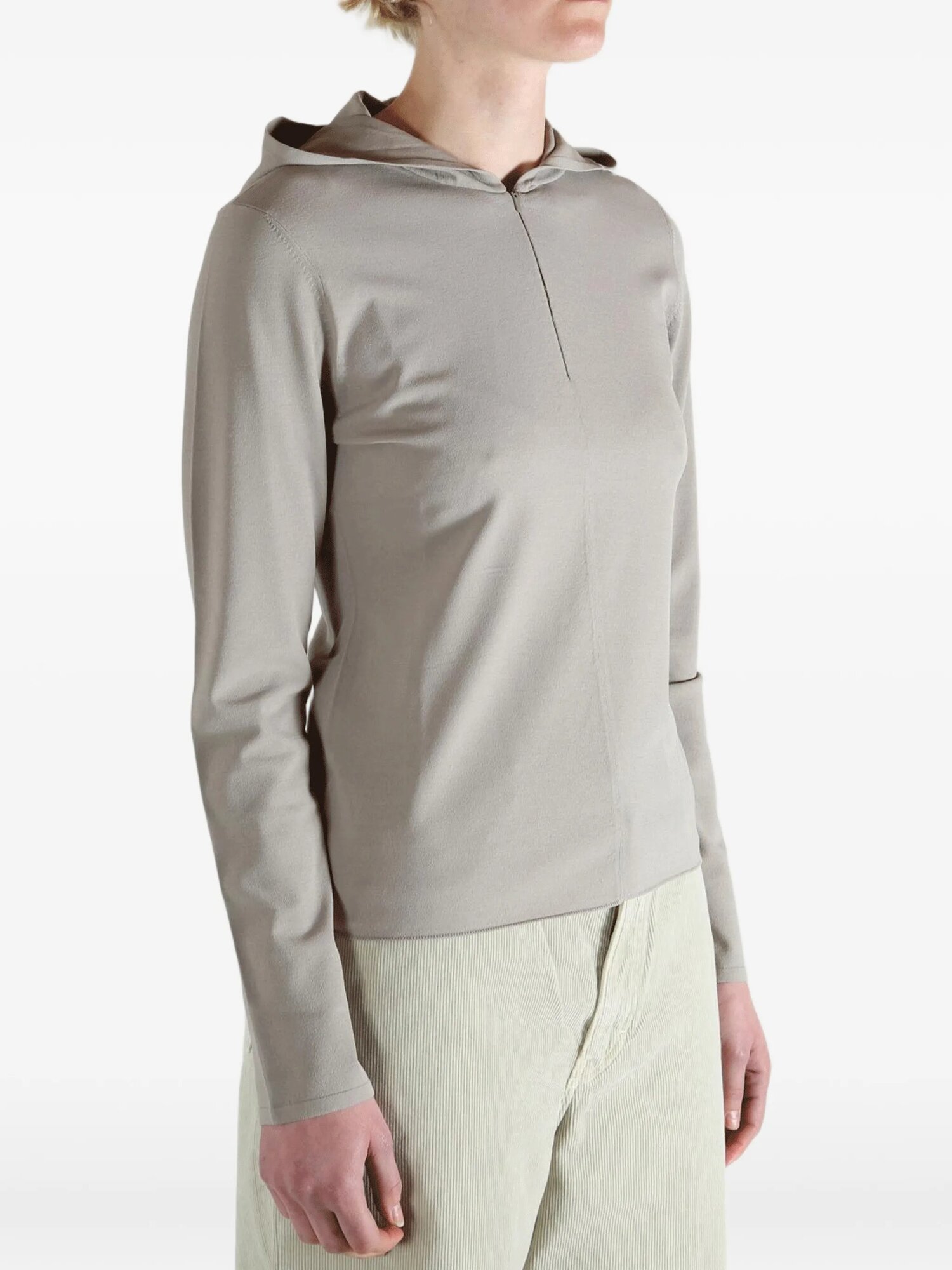 Свитер AMOMENTO Quarter-zip sweater, размер 44, , разноцветный — фото 1