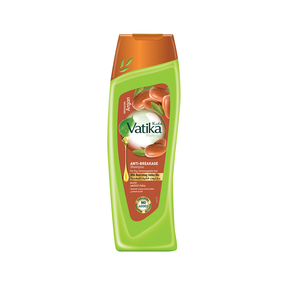 Шампунь марокканская аргана против ломкости (Dabur VATIKA MOROCCAN ARGAN Anti-breakage) 400мл