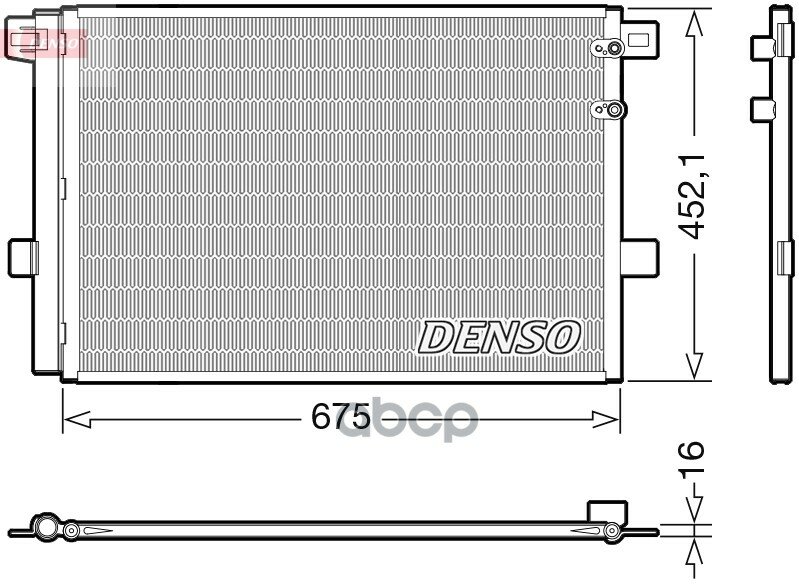 Радиатор кондиционера VW Amarok 08 -> 2.0i/2.0D/3.0D Denso арт. DCN32065