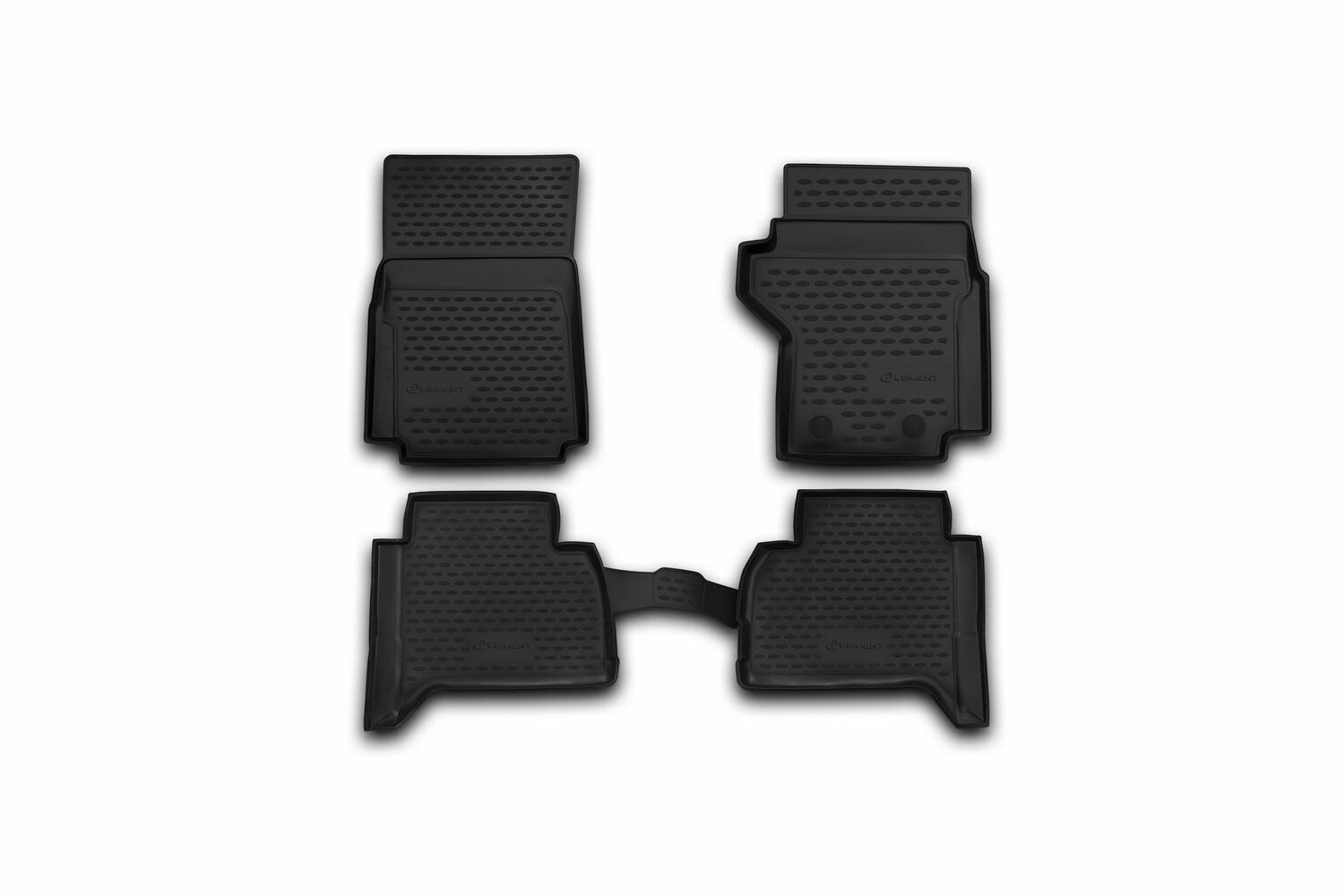 Коврики в салон для VOLKSWAGEN Amarok Double Cab, 2010-2017, пик, правый руль, 4 шт. (полиуретан)
