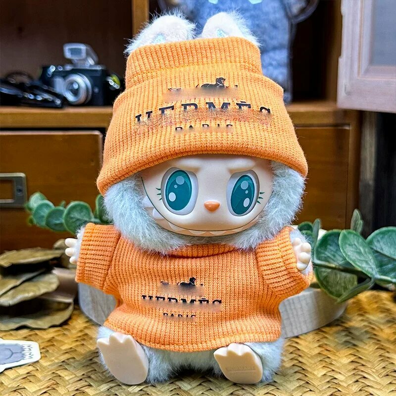 Подходит для одежды кукол Labubu, нарядов для сидячих кукол Labubu, комплектов одежды Labubu, костюмов для переодевания