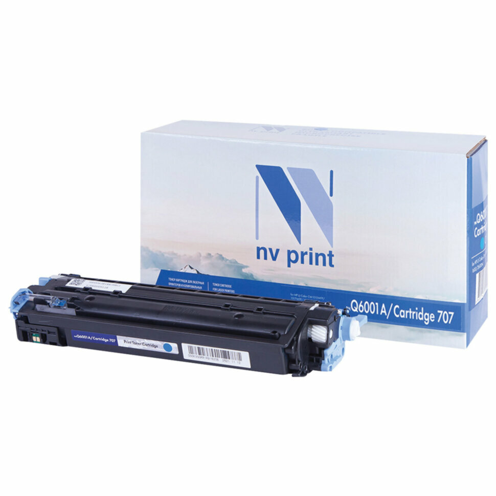 Картридж лазерный NV PRINT (NV-Q6001A) для HP ColorLaserJet CM1015/2600, голубой, ресурс 2000 стр, 361170
