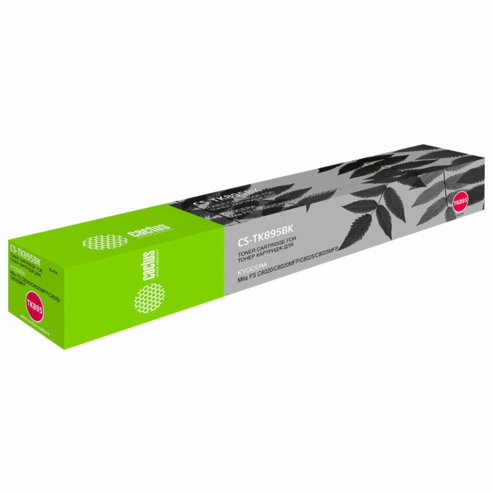 Картридж лазерный CACTUS (CS-TK895BK) для Kyocera FS-C8020/C8020MFP/C8025, черный, ресурс 12000 страниц, 363716