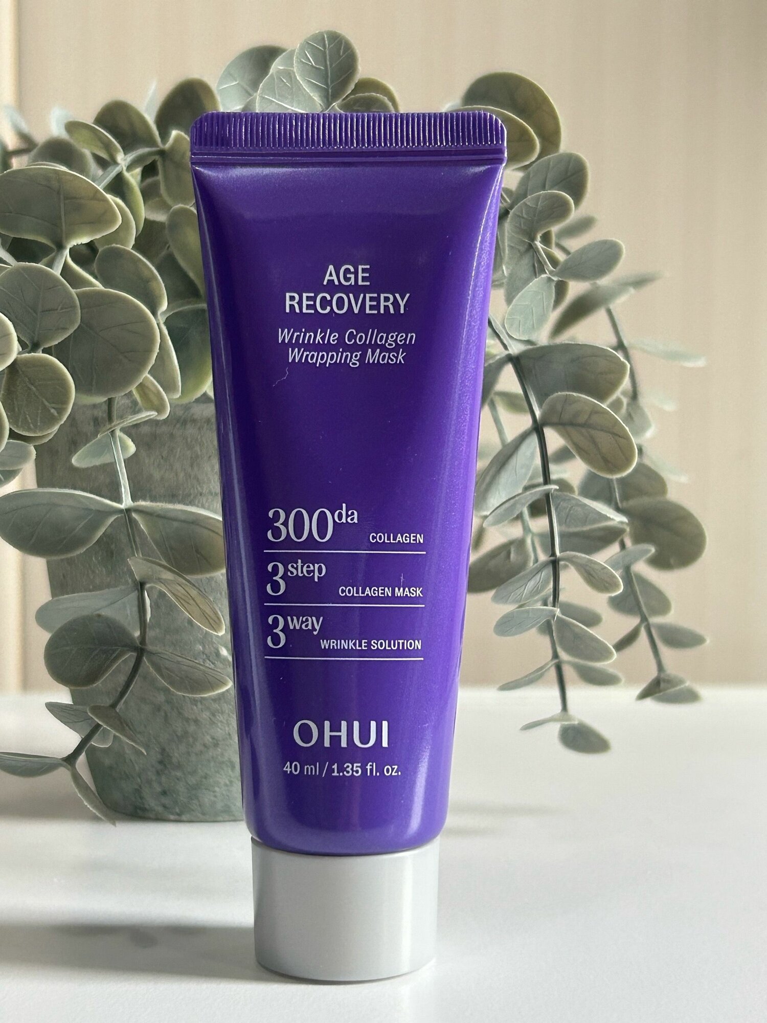 Лифтинг маска-пленка с коллагеном корейская O HUI age recovery wrinkle collagen wrapping mask 40ml