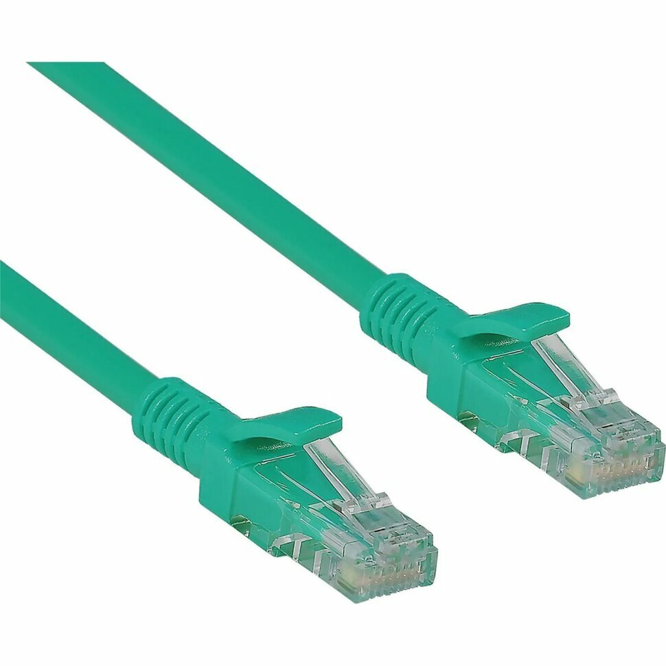 Патч-корд ExeGate UTP-RJ45-RJ45-5e-0,5M-GN, UTP, cat.5e, 0.5м, зеленый, 2047370